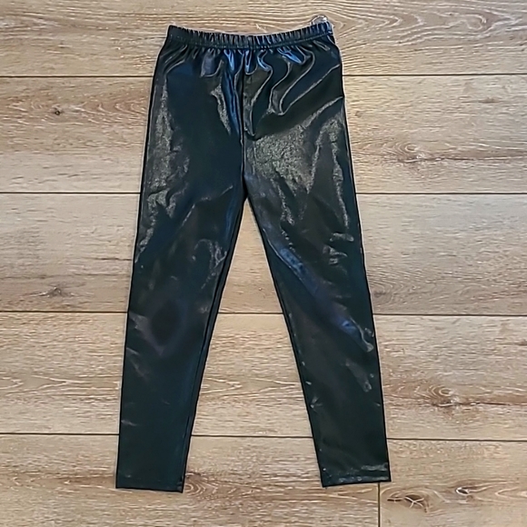 Aaronano | Bottoms | Girls Faux Leather Leggings Worn Twice | Poshmark